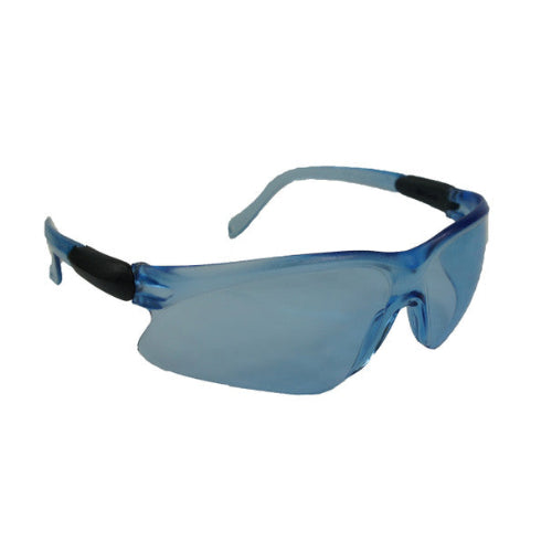 Wisdom Safety Glasses - Blue Lens, Anti Scratch, UV Protection ...