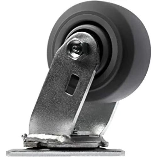 4 Inch 2 Pack Heavy Duty Gray Swivel Plate Casters with 700lbs Total C ...